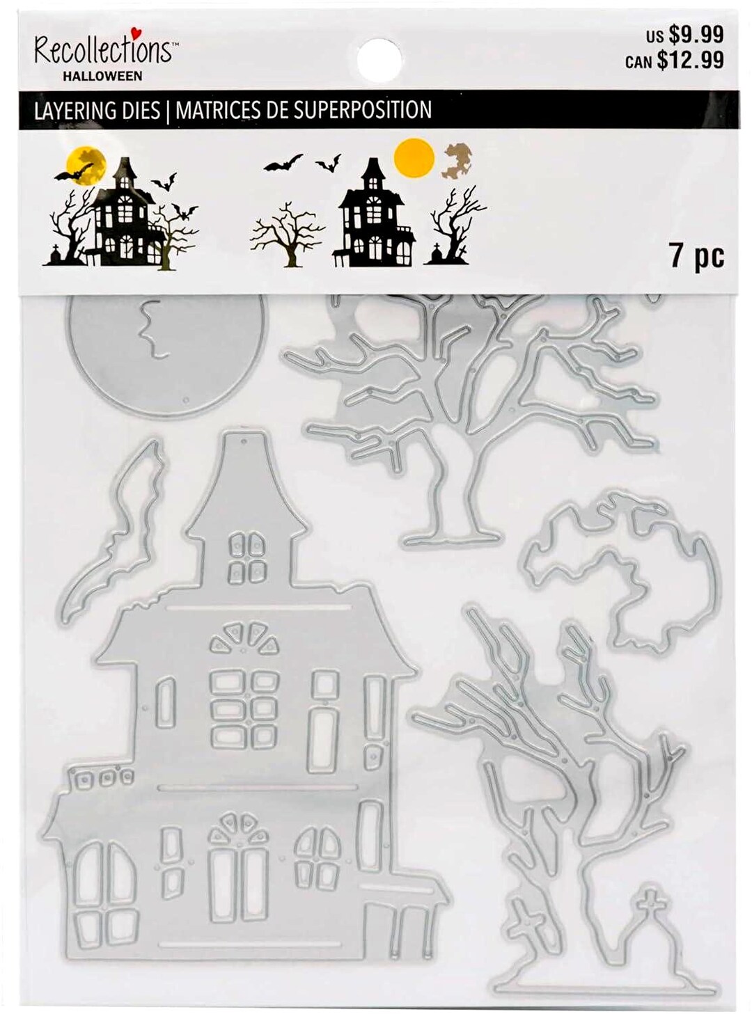 Recollections Halloween Layering Dies Haunted House - Etsy