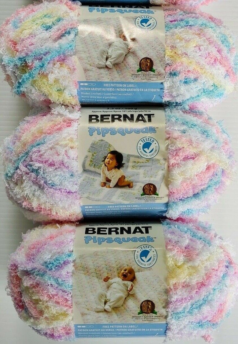 Bernat Pipsqueak Yarn Lot of 3 Skeins SITTIN' PRETTY #5 Bulky - Etsy