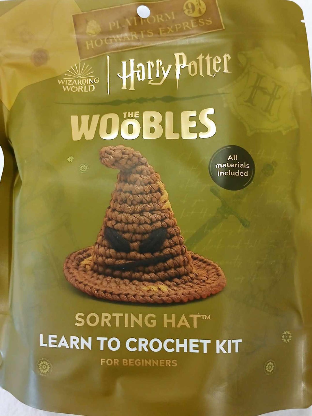 The Woobles Harry Potter SORTING HAT Learn to Crochet Kit for Beginners ...