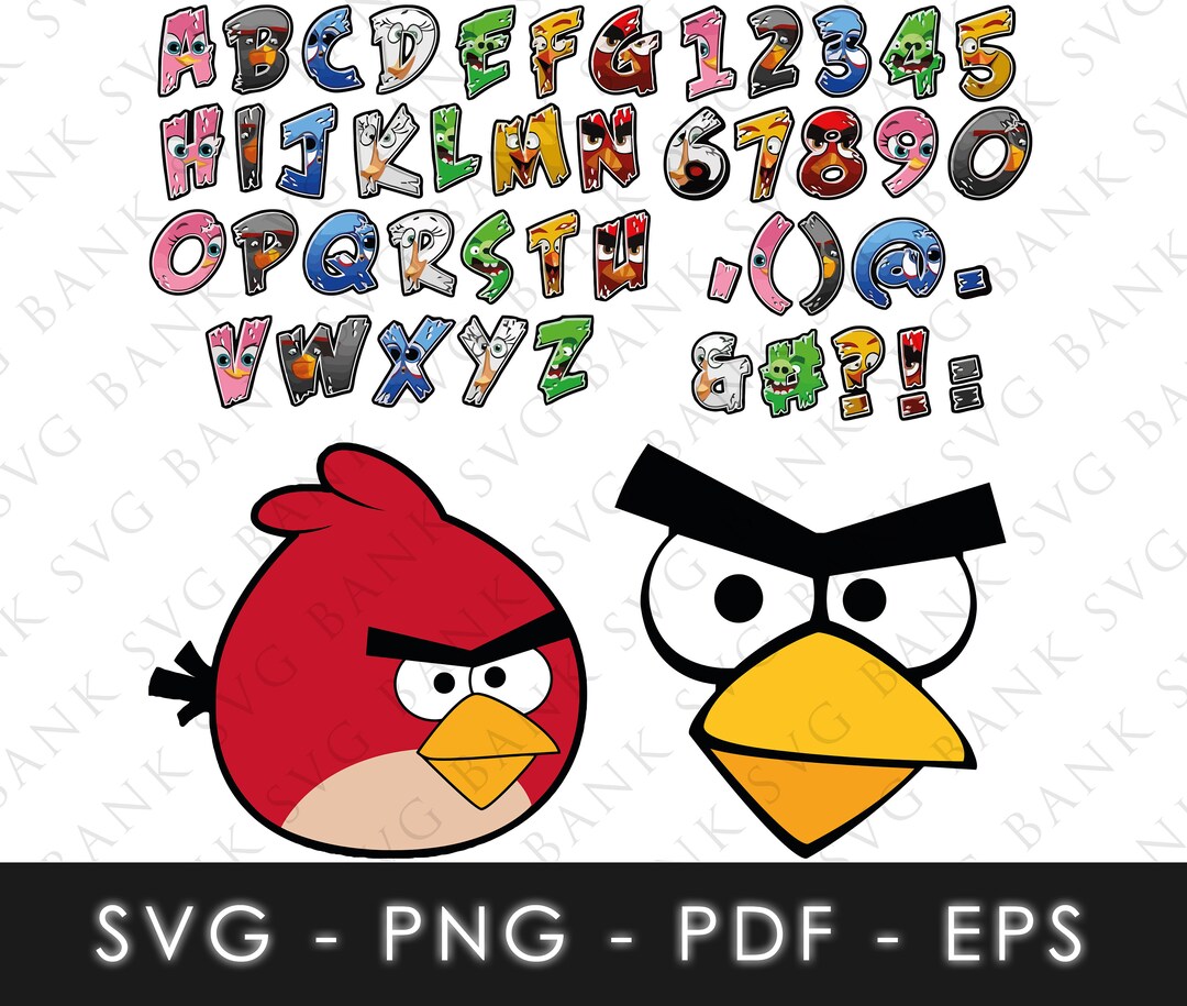 Bird SVG, Bird Vector, Bird Font SVG, Bird Font Vector, Bird for Cricut ...