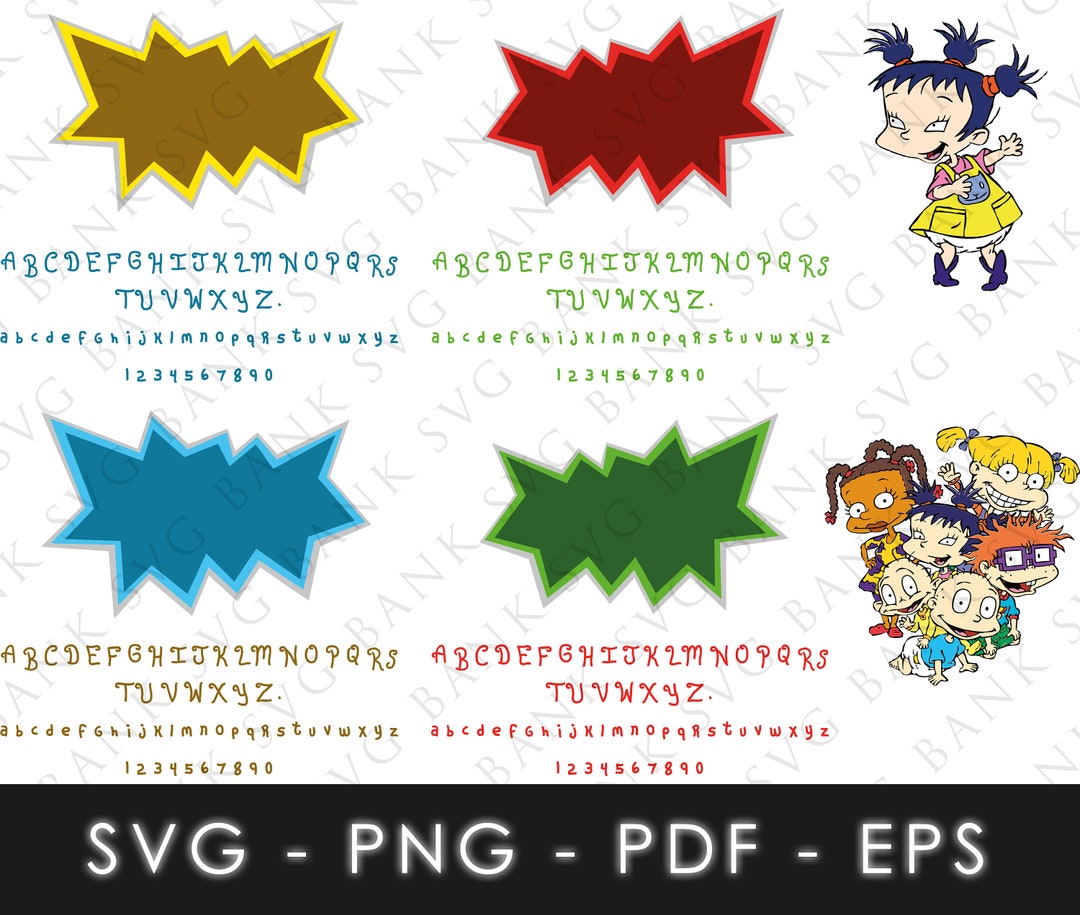 Buy Rugrats SVG, Rugrats Font SVG, Rugrats Font Vector, Rugrats ...