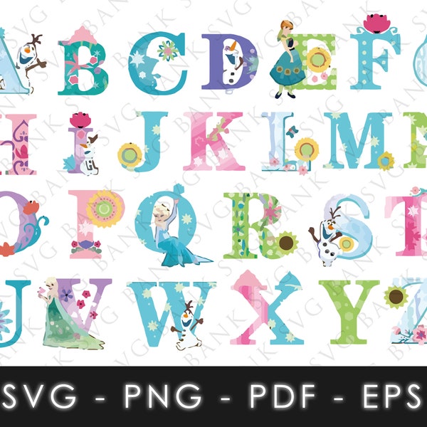 Frozen Font - Etsy