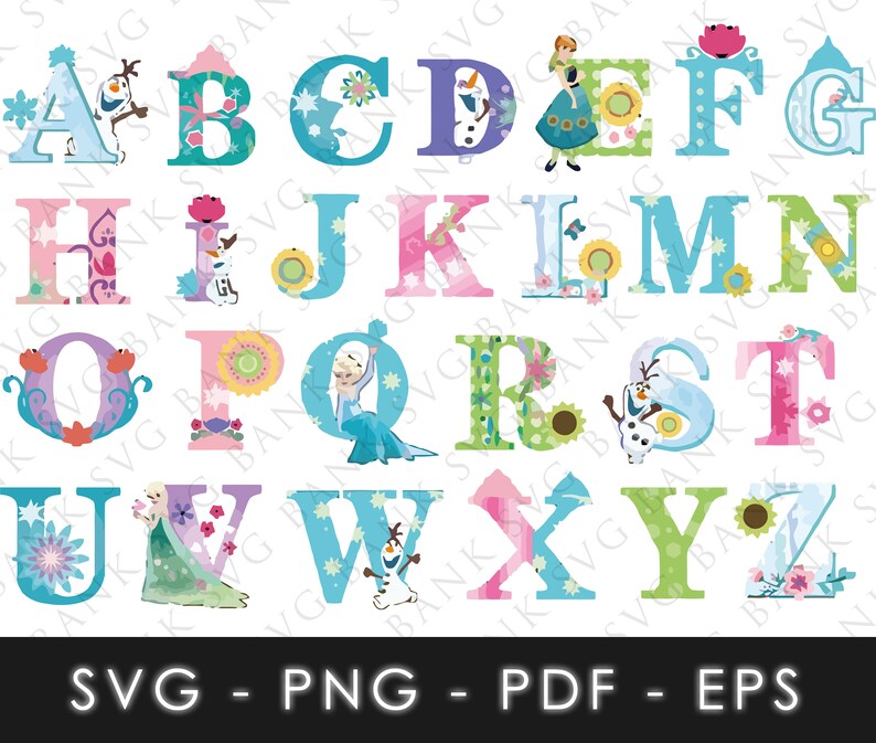 Frozen SVG, Frozen Vector, Frozen Font SVG, Frozen Font Vector, Frozen ...