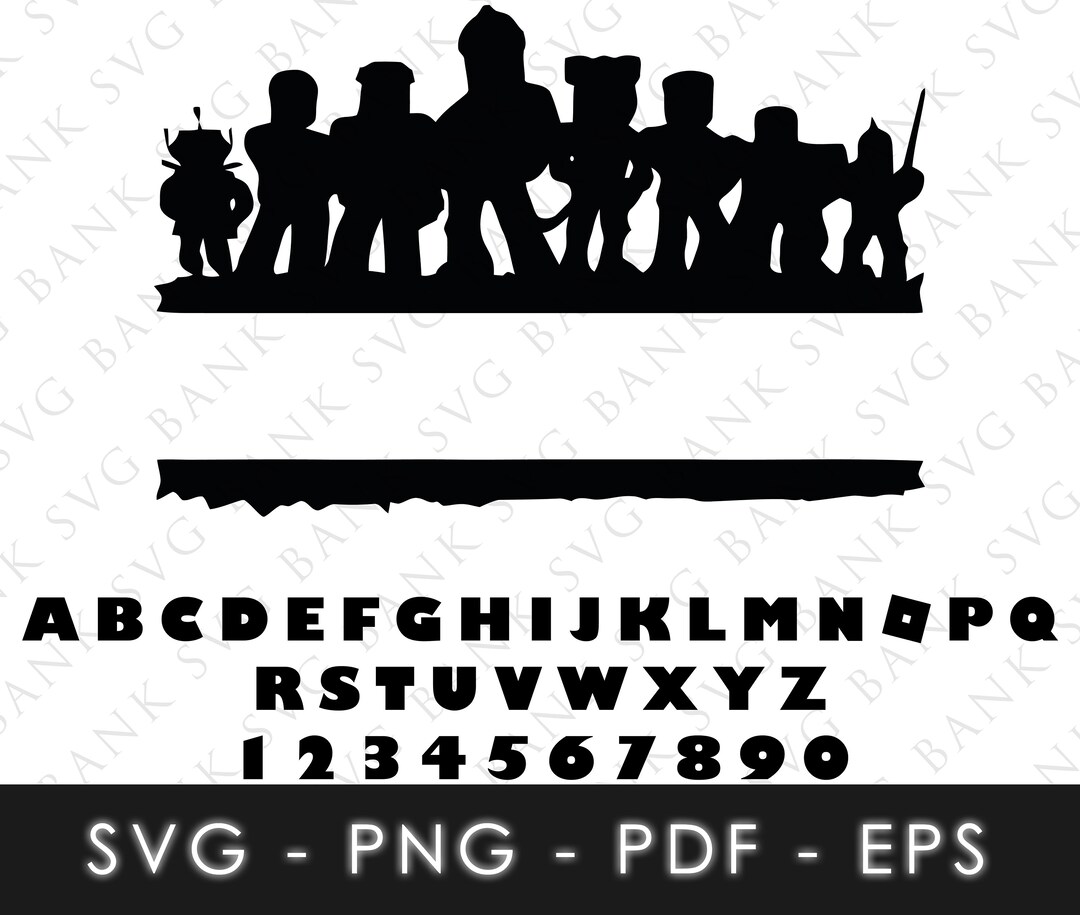 Roblox SVG, Roblox Vector, Roblox Font SVG, Roblox Alphabet Svg, Video ...