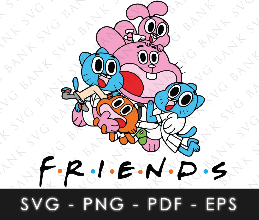 Gumball SVG, Gumball Friends SVG, Gumball Vector, Gumball Friends ...