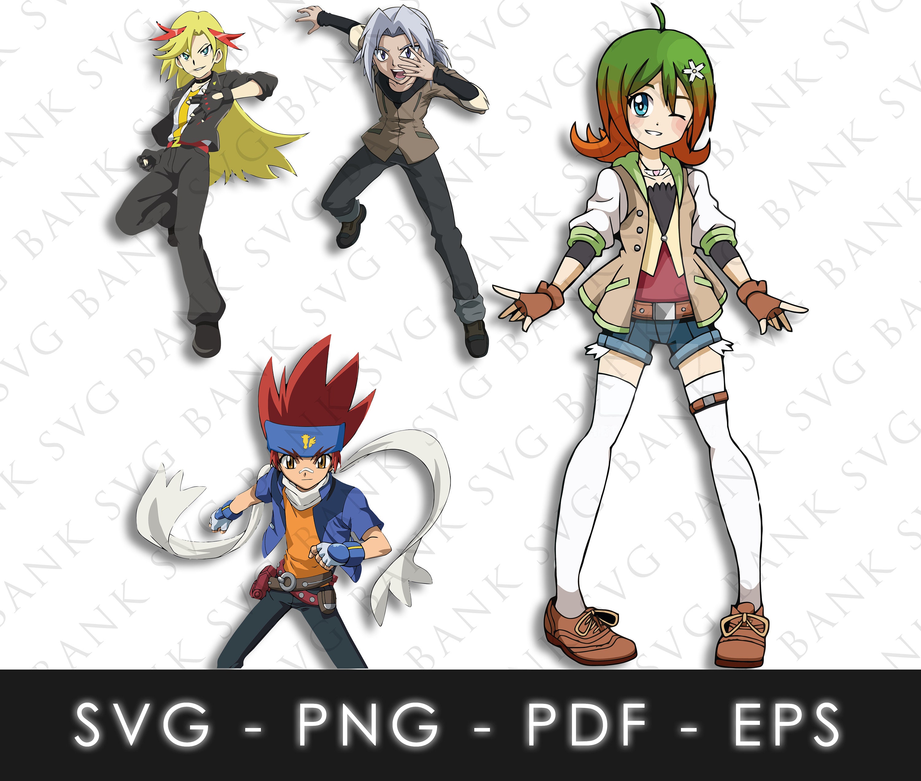 Anime SVG, Anime Vector, Manga SVG, Manga Vector, Anime SVG Bundle ...