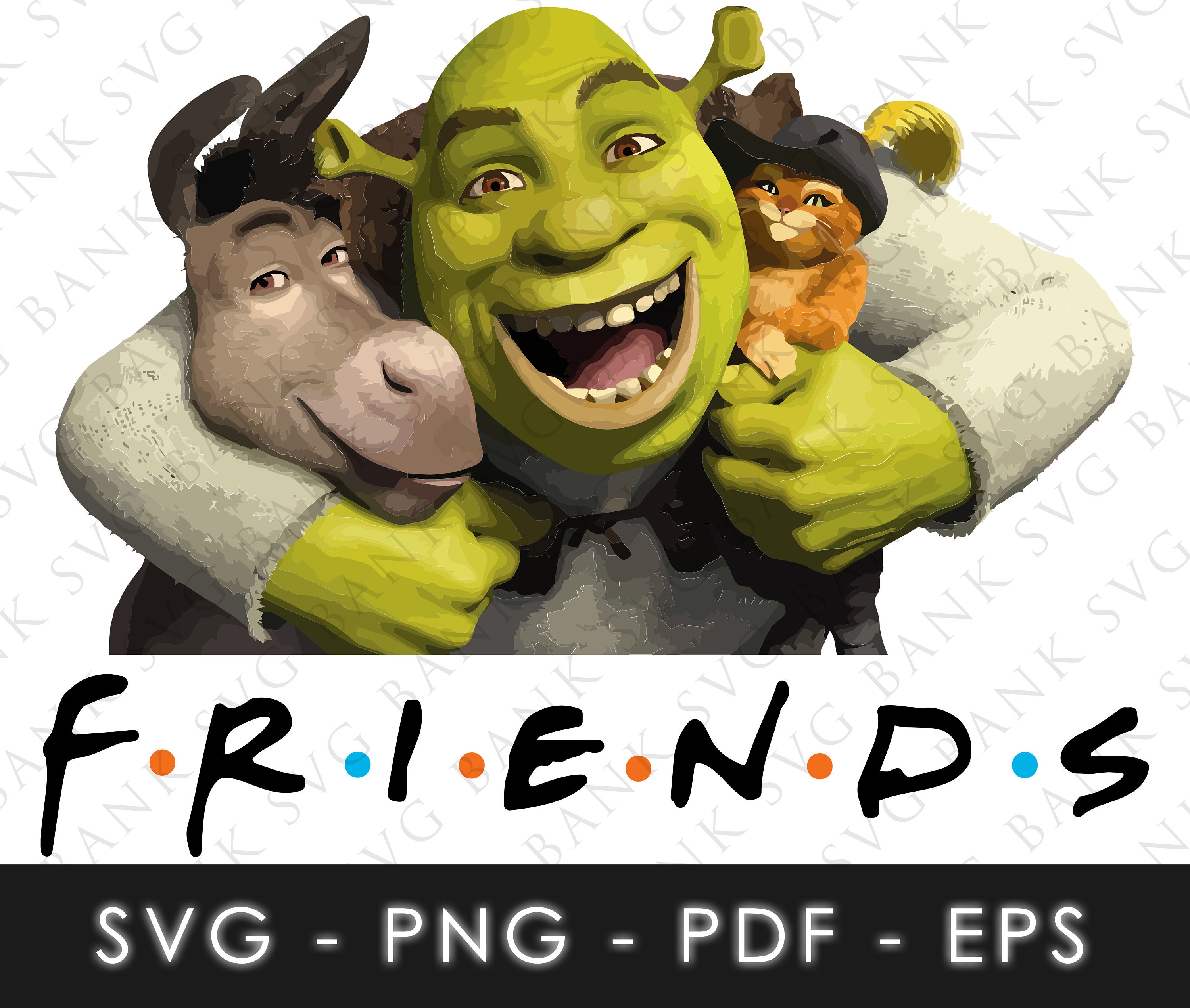 Shrek SVG, Shrek Vector, Shrek Friends SVG, Shrek Friends Vector, Shrek ...