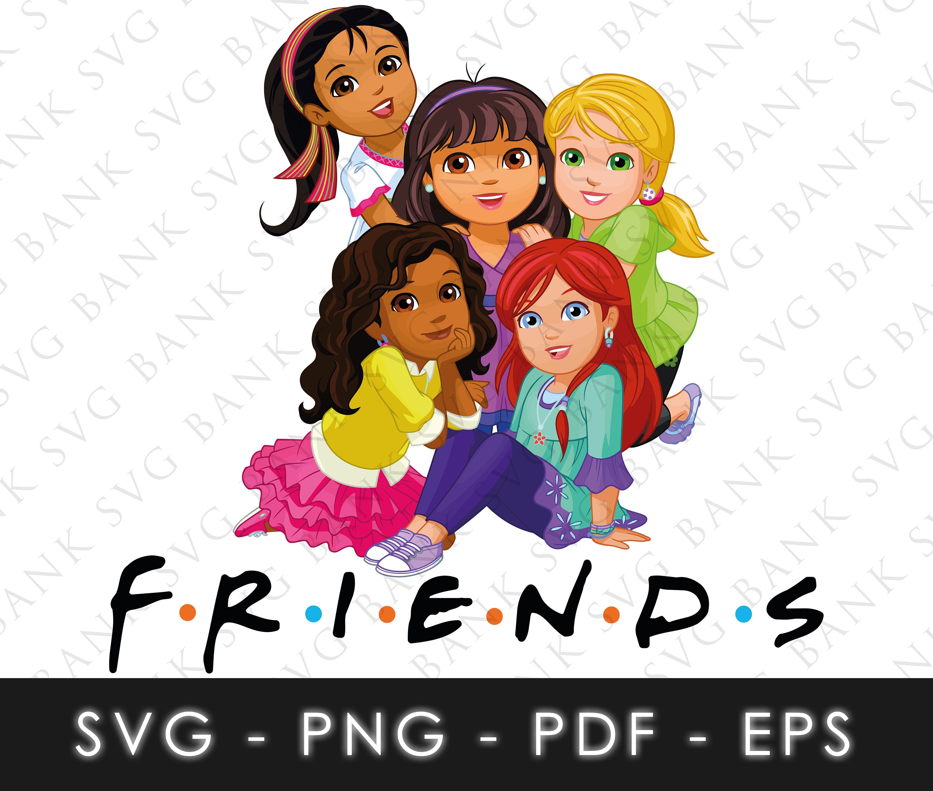 Dora SVG, Amigos SVG, Dora Vector, Amigos Vector, Amigos SVG, Amigos ...