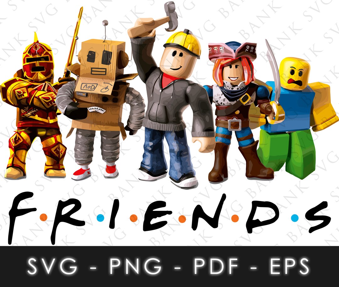 Roblox SVG, Roblox Vector, Roblox Friends SVG, Roblox Friends Vector ...