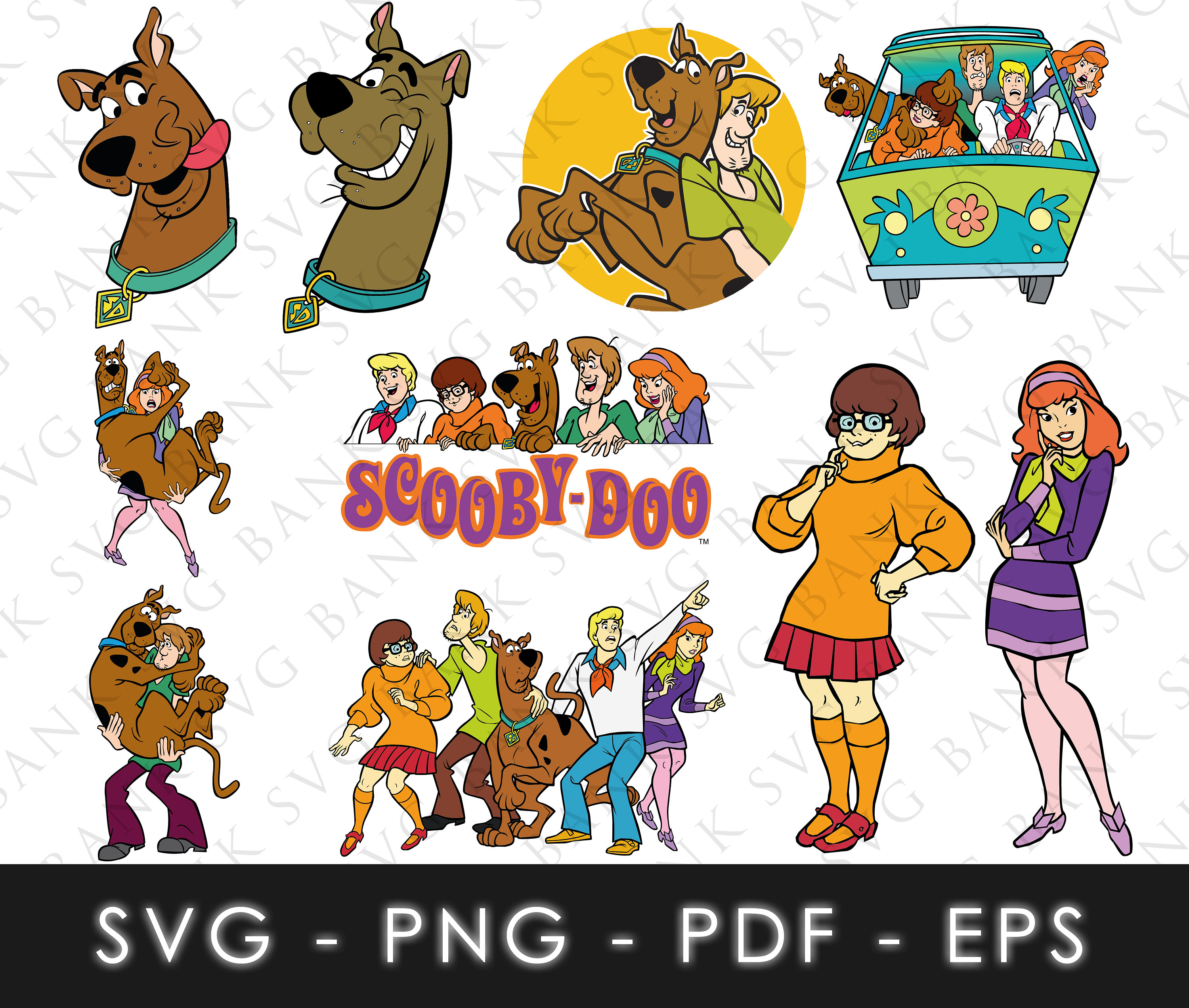 Scooby Doo Svg Scooby Doo Vector Scooby Doo Files Scooby Doo Svg Bundle Scooby Doo Clipart
