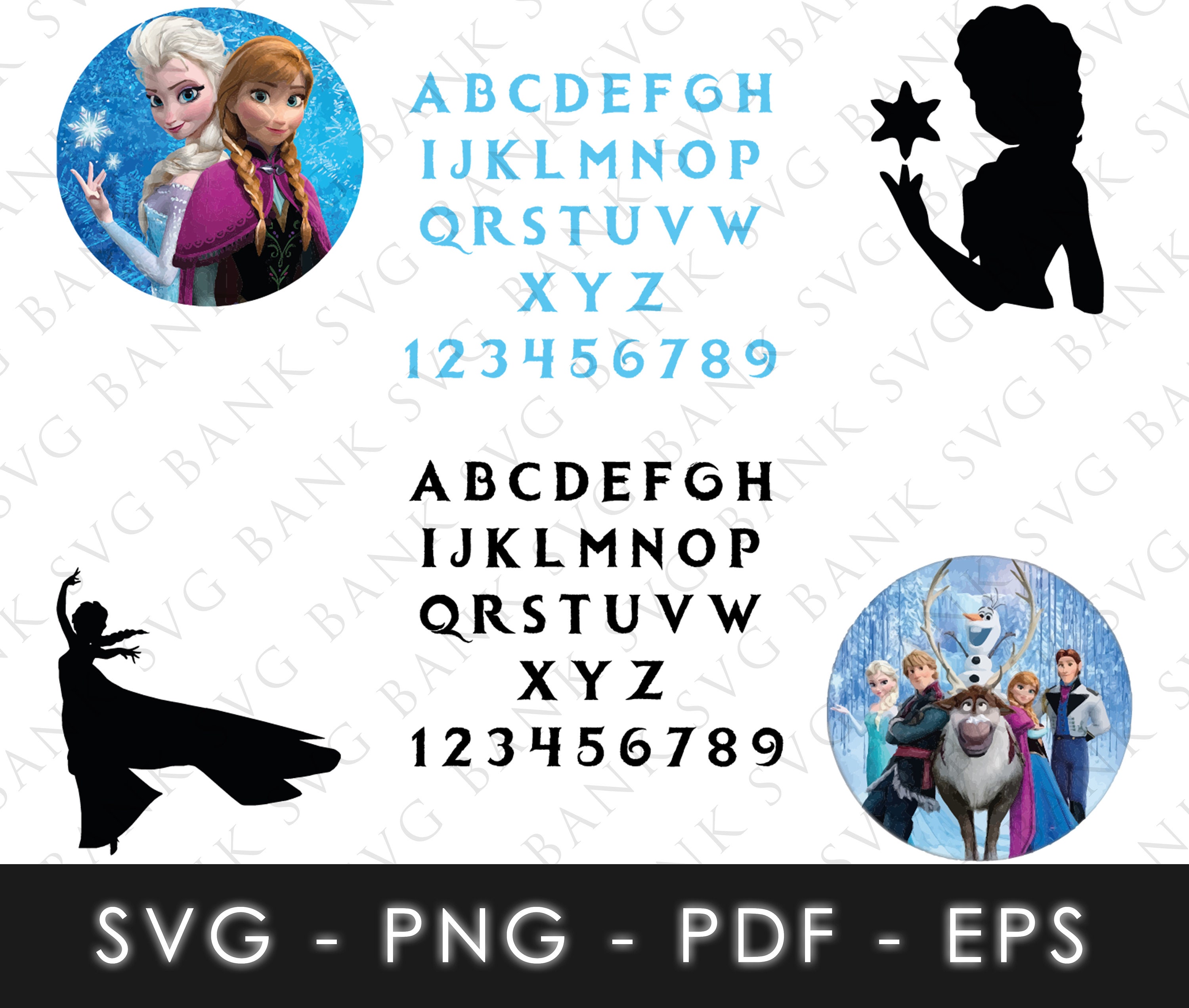 Frozen SVG, Frozen Vector, Frozen Font SVG, Frozen Font Vector, Frozen ...
