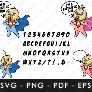 Baby Superhero SVG, Baby Superhero Vector, Superhero SVG, Superhero ...
