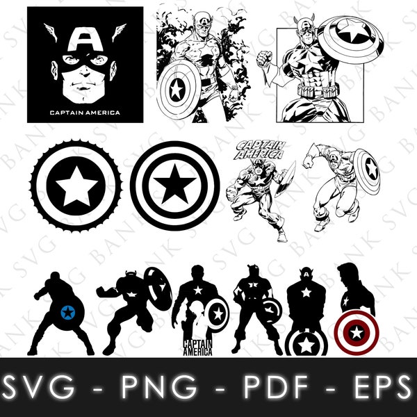 Captain America - Etsy