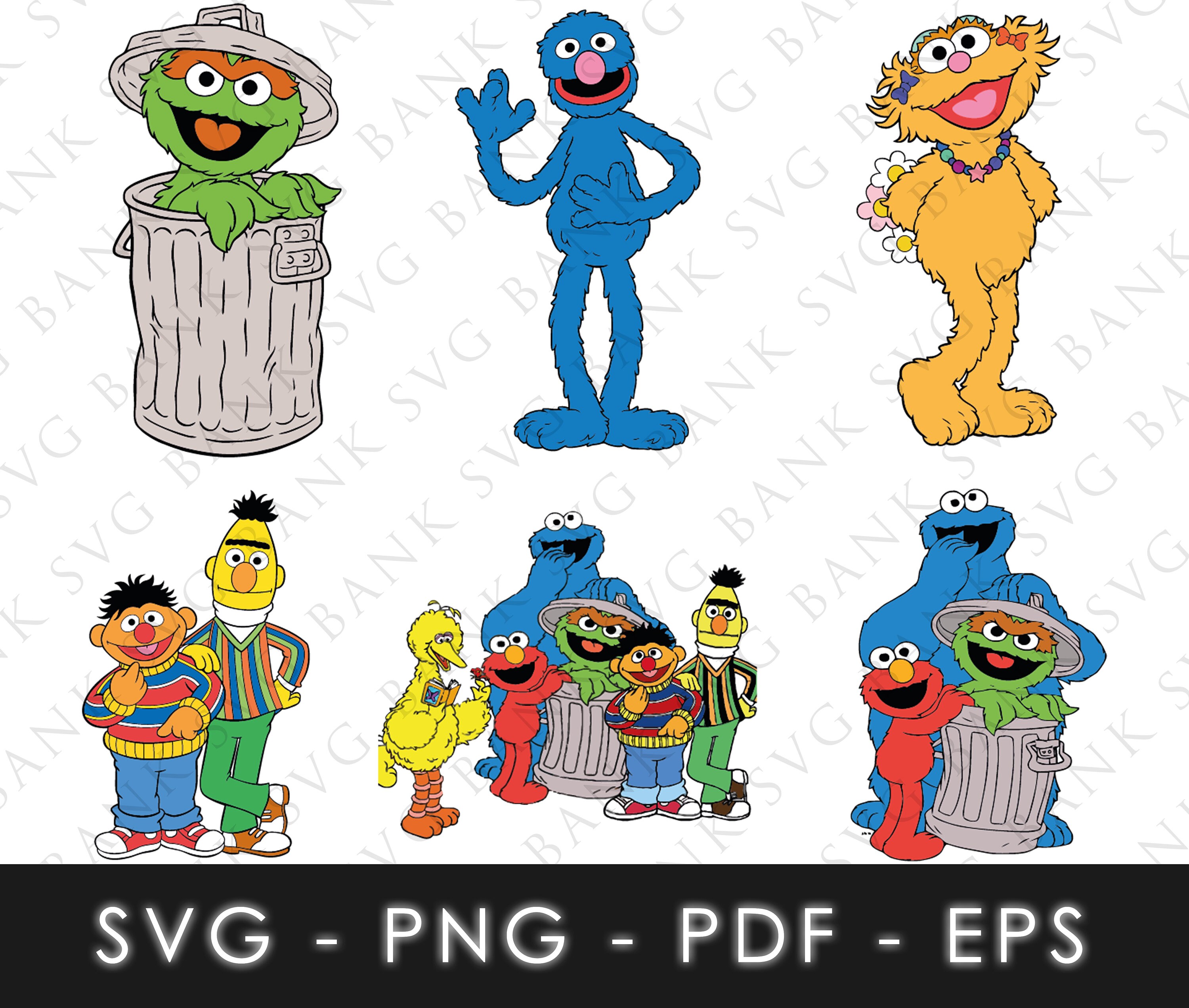 Sesame SVG, Sesame Vector, Sesame Svg Bundle, Sesame PNG, Sesame Cricut ...