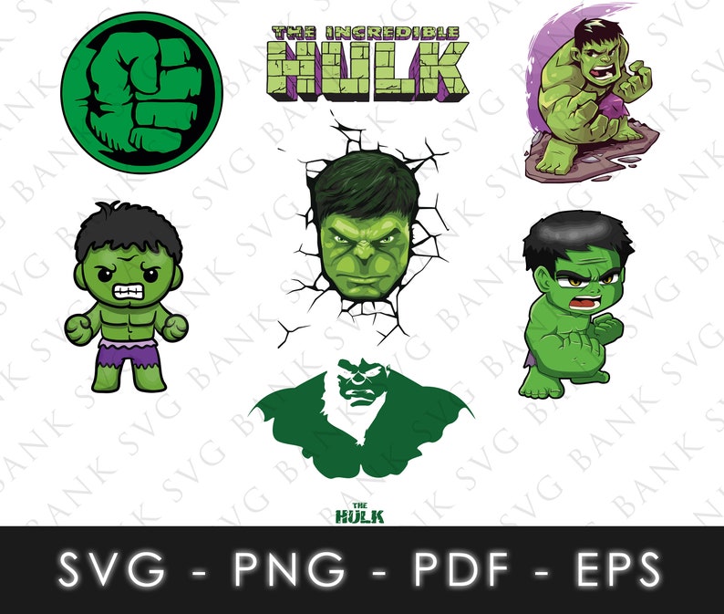 Hulk SVG, Hulk Vector, Superhero SVG, Superhero Vector, Hulk Svg Bundle ...