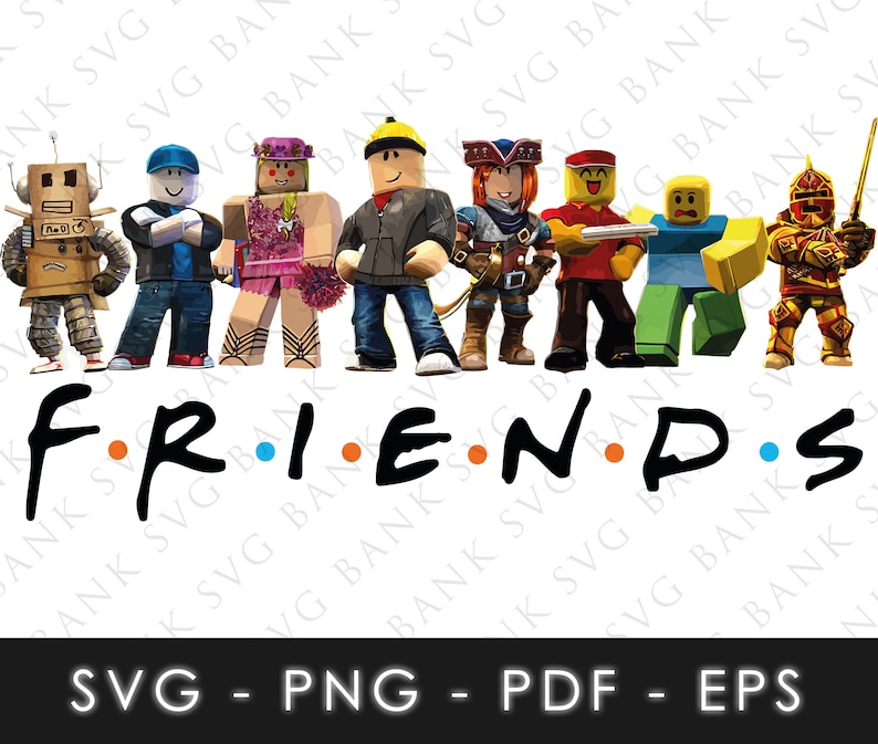 Roblox SVG, Roblox Vector, Roblox Friends SVG, Roblox Friends Vector ...