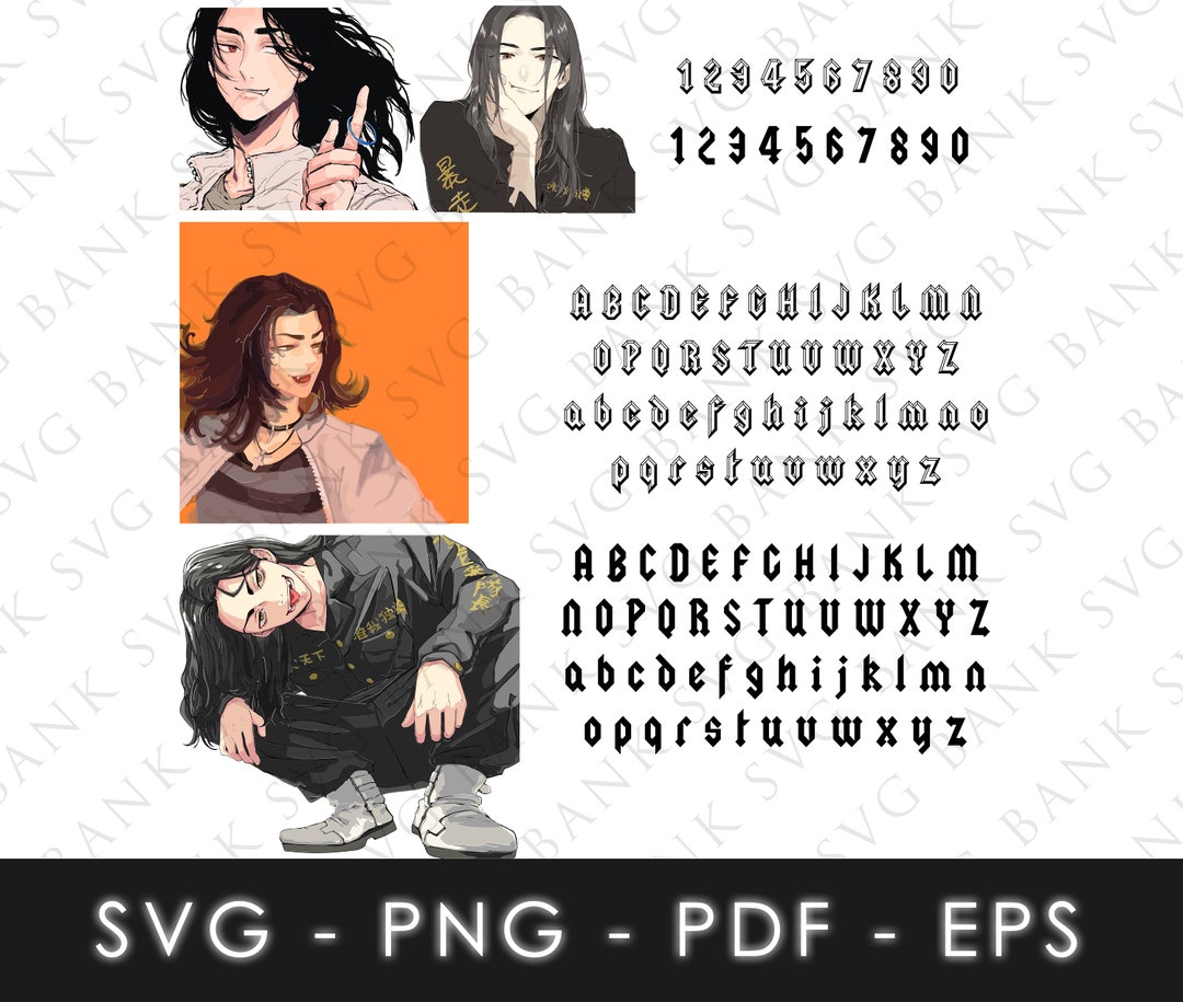 Anime SVG, Anime Vector, Manga SVG, Manga Vector, Anime SVG Bundle ...
