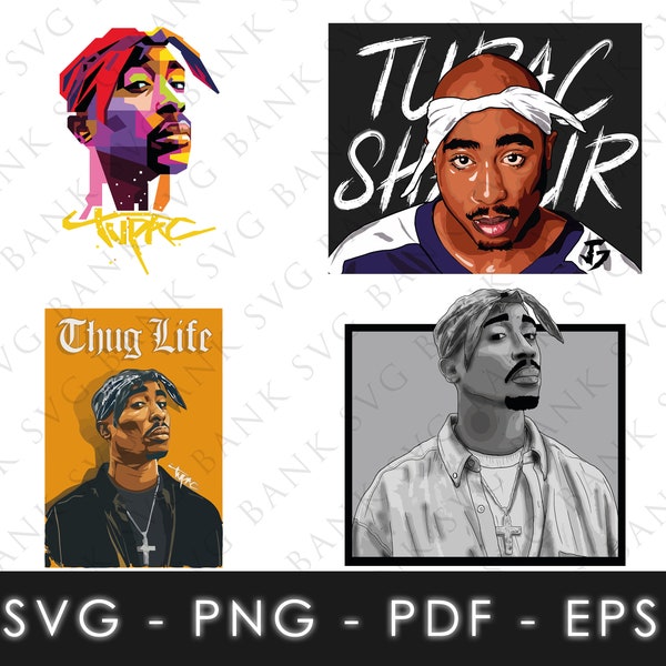 Tupac Svg - Etsy