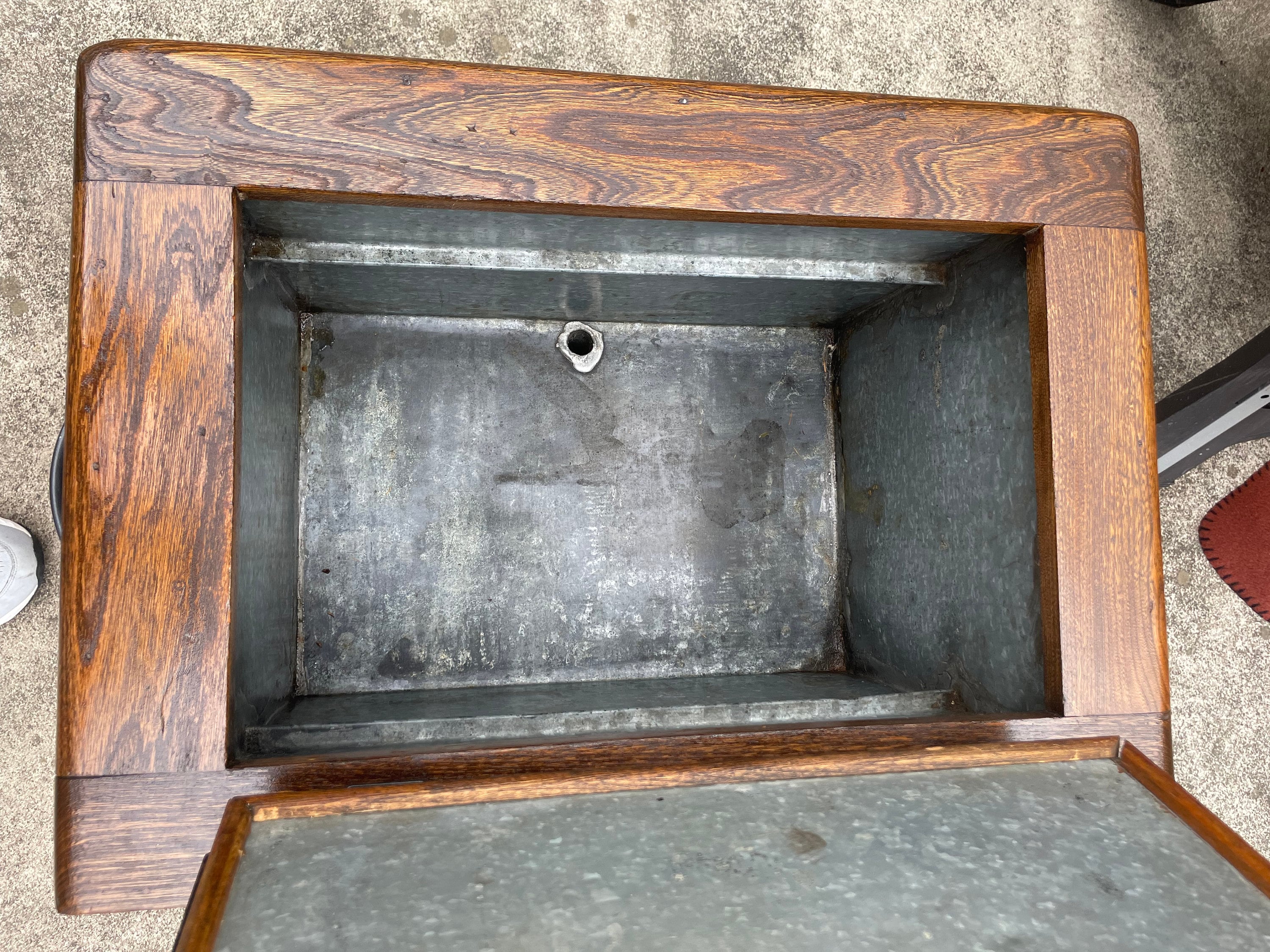 Antique Mission Oak Ice Chest - Etsy