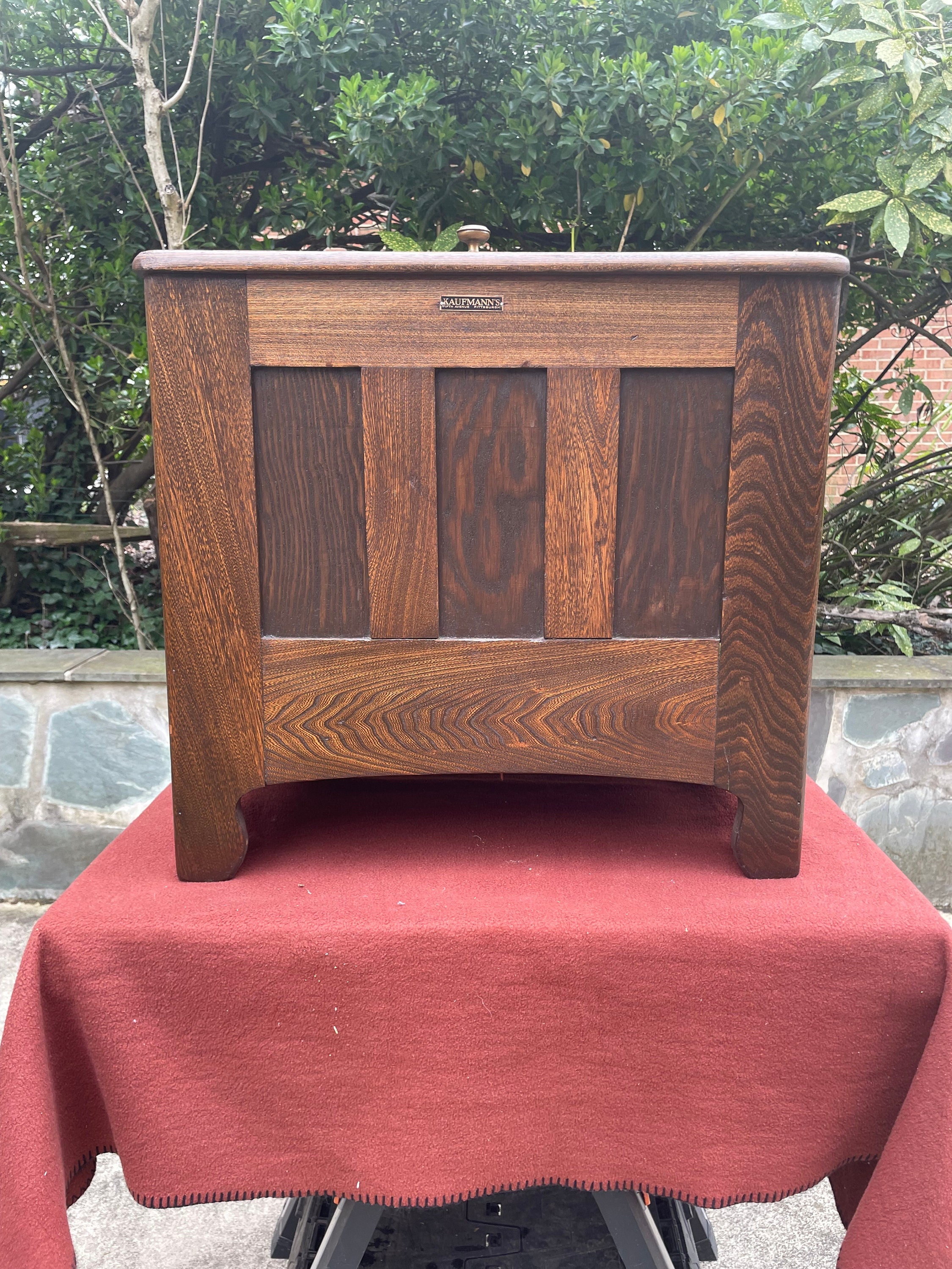 Antique Mission Oak Ice Chest - Etsy