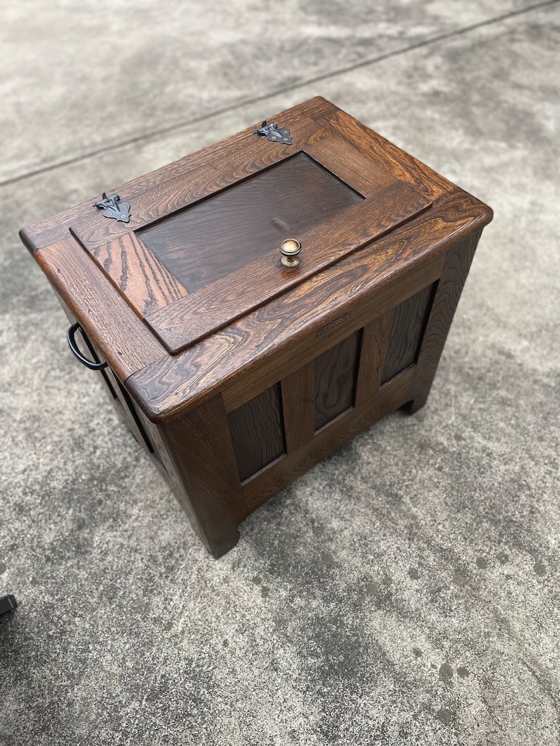 Antique Mission Oak Ice Chest - Etsy