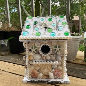 Seashell Birdhouse - Etsy