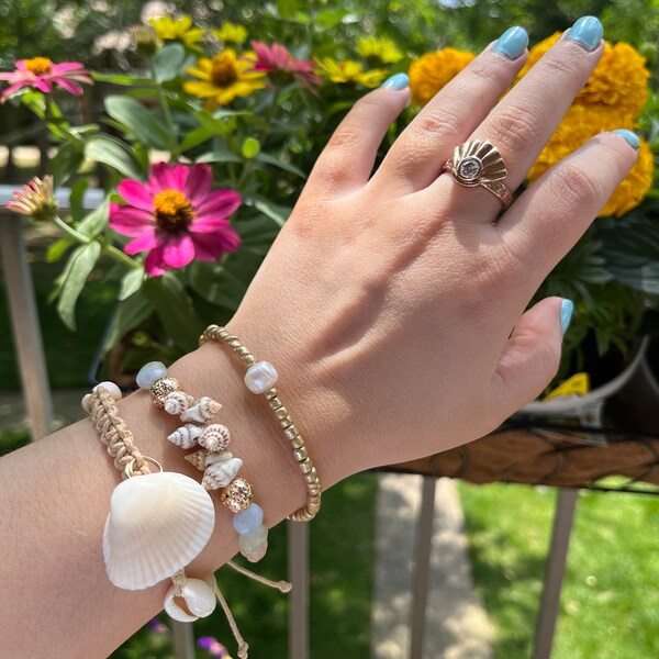 Seashell Bracelet - Etsy