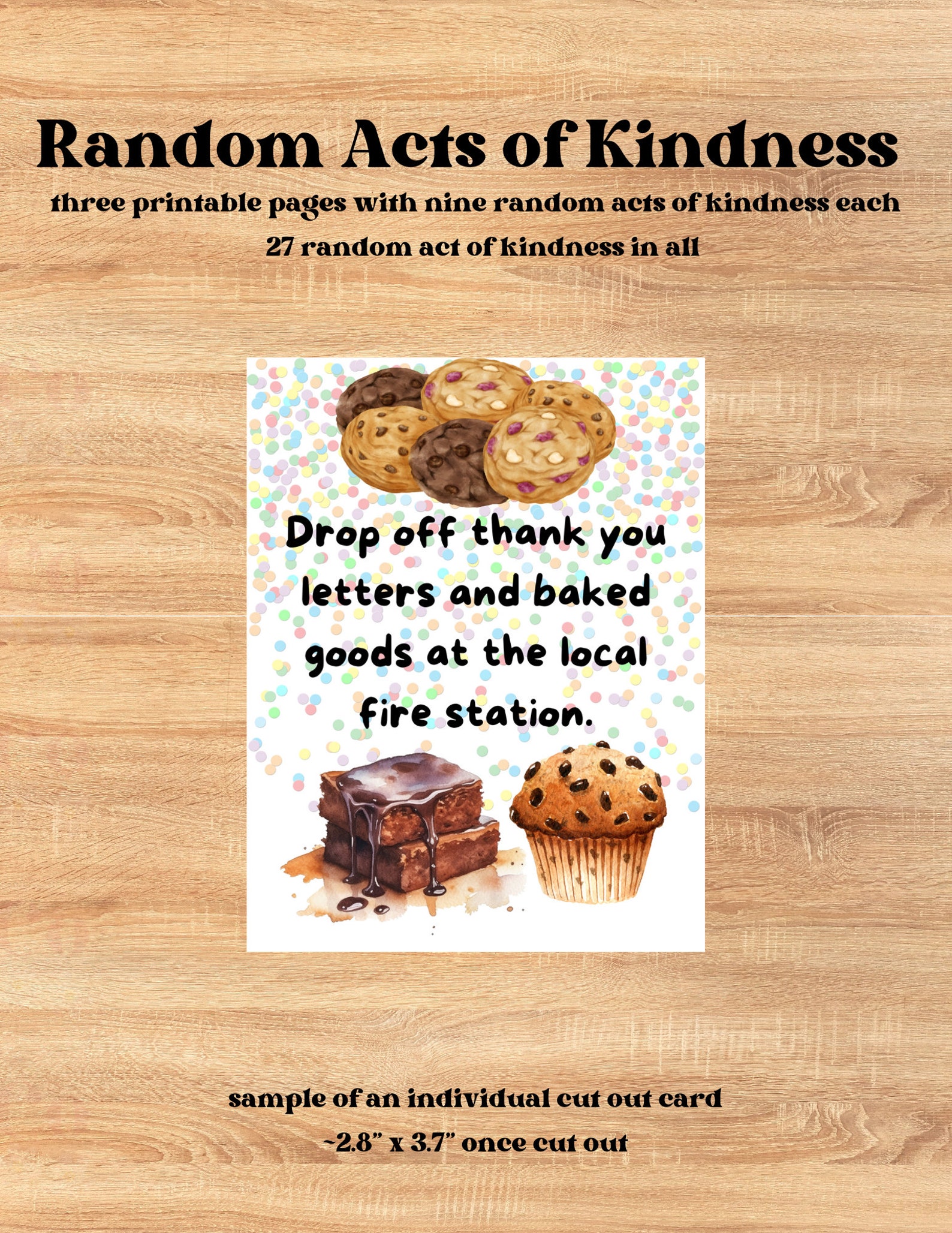Random Acts of Kindness Printable Cards for Kids, Summer Activities ...