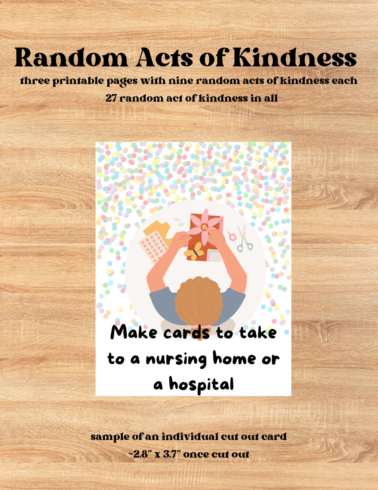 Random Acts of Kindness Printable Cards for Kids, Summer Activities ...