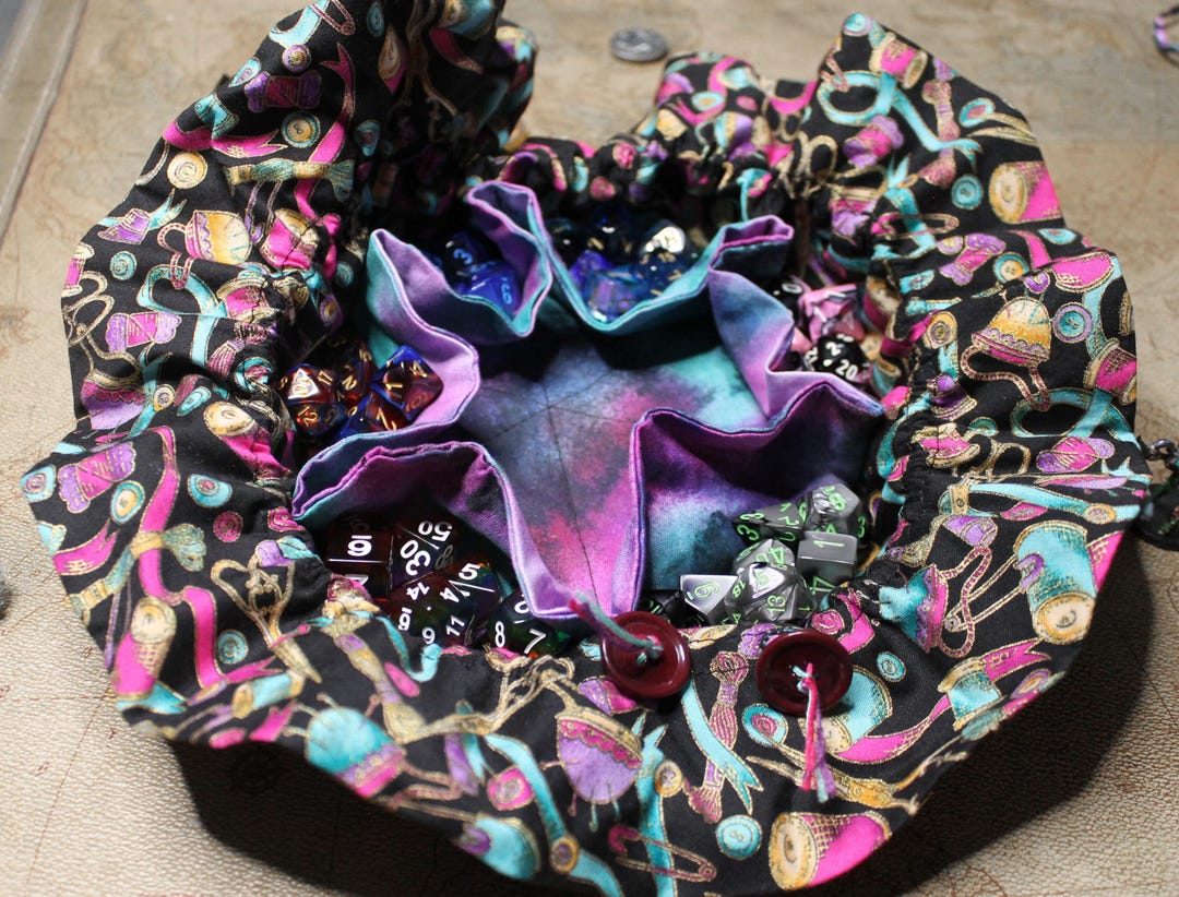 Cosmic Sewing Multi-pocket Dice Bag | Holds 6 Sets | Dnd and Board Game ...