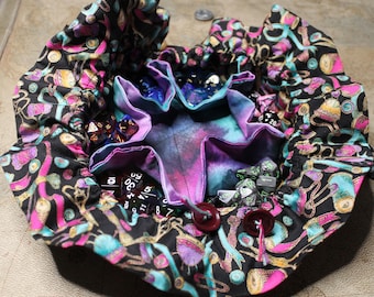 Embroidered Frog Dice Bag | Holds 6 Sets | Medium Size | Dnd and Board ...