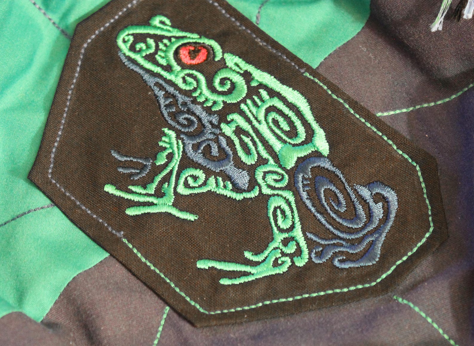 Embroidered Frog Dice Bag | Holds 6 Sets | Medium Size | Dnd and Board ...