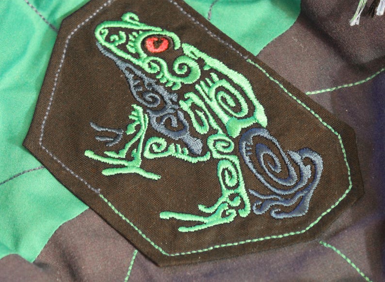 Embroidered Frog Dice Bag | Holds 6 Sets | Medium Size | Dnd and Board ...