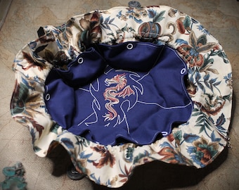 Embroidered Frog Dice Bag | Holds 6 Sets | Medium Size | Dnd and Board ...