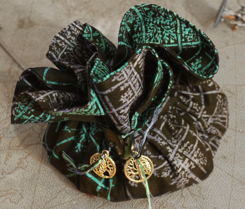 Embroidered Frog Dice Bag | Holds 6 Sets | Medium Size | Dnd and Board ...