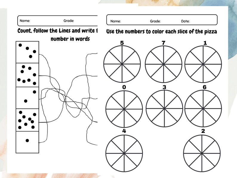 Know Your Numbers Counting, Missing Numbers, Grade 1 Math Worksheets ...