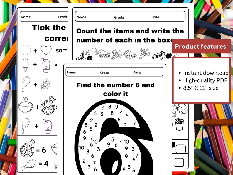 Grade 1 Printable Math Worksheets, Kindergarten Counting Worksheet ...