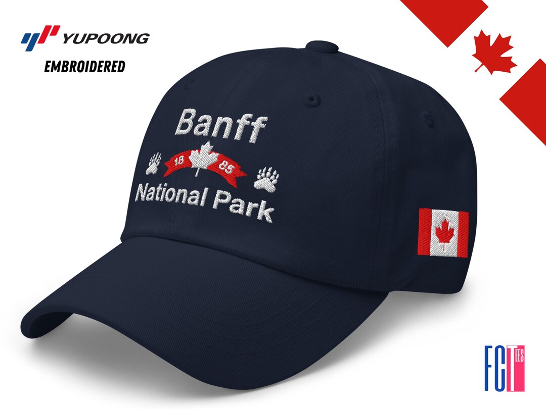 Banff National Park Embroidered Cap: Nature Theme Dad Hat - Etsy