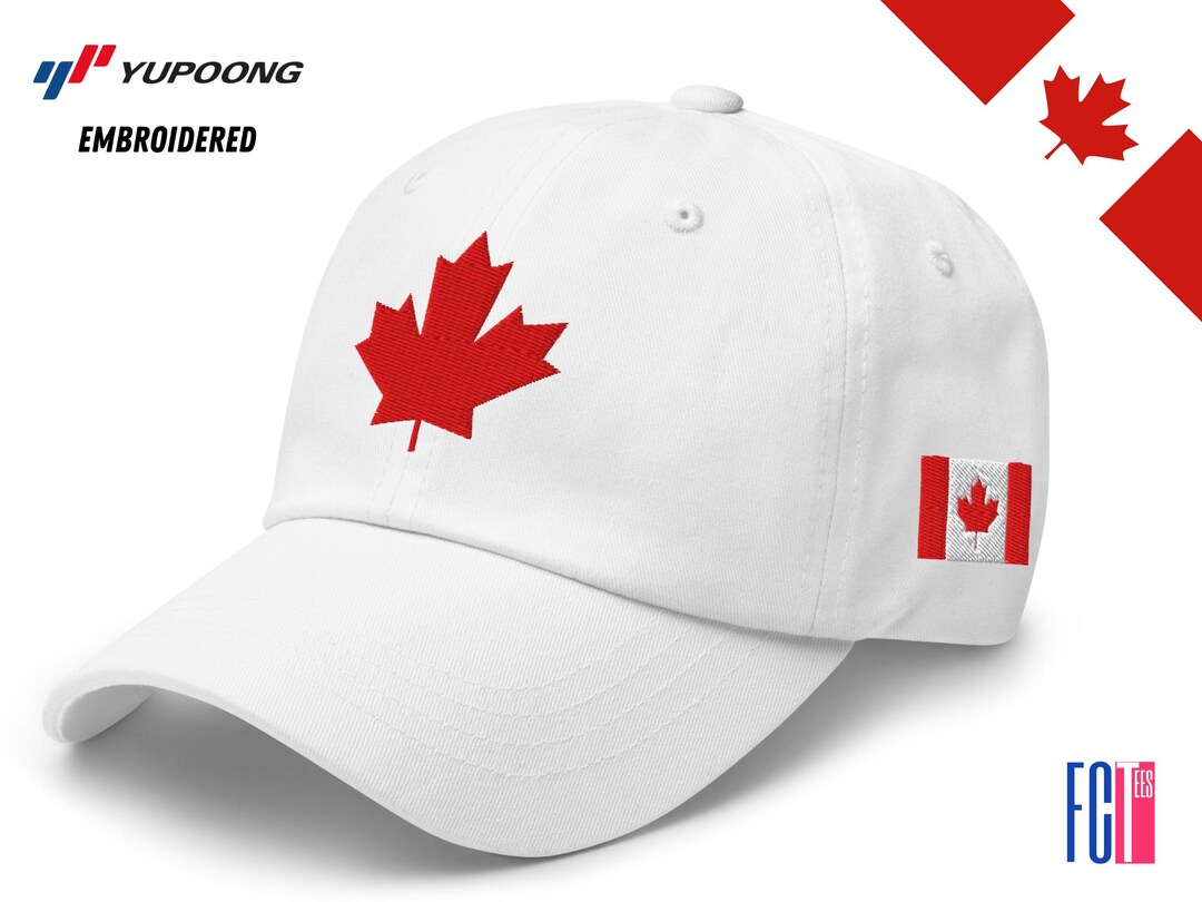 Canada Maple Leaf Embroidered Cap Baseball Cap - Etsy