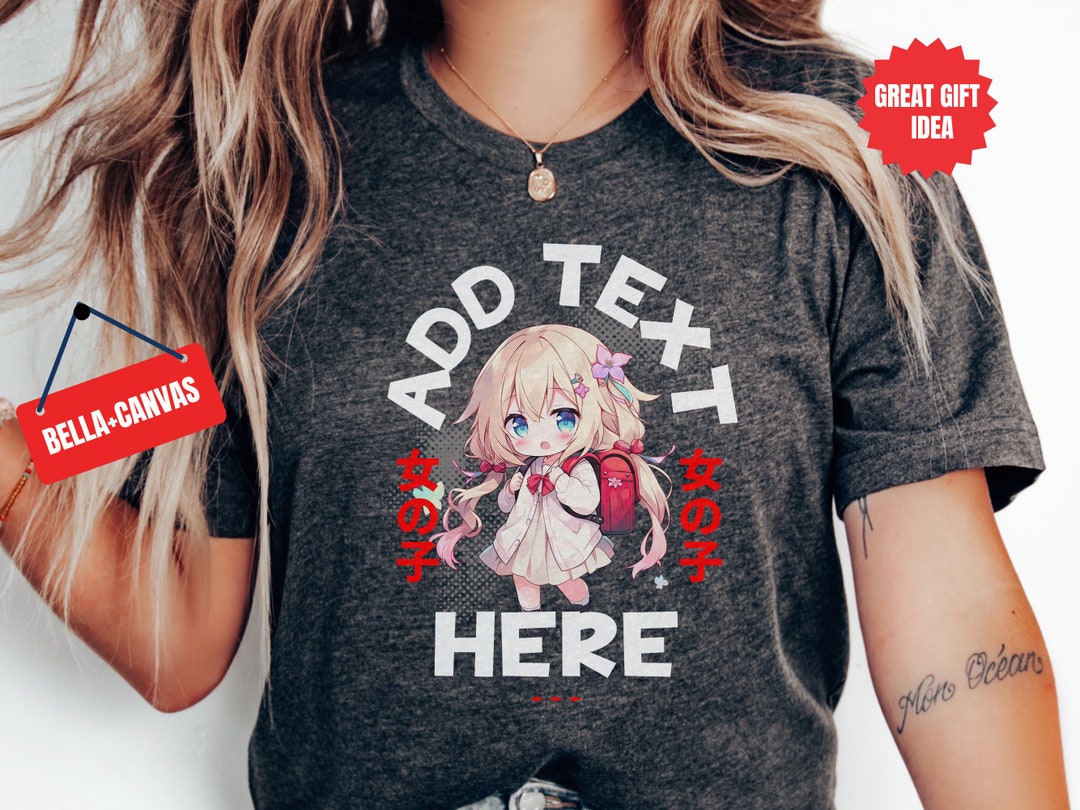 Personalized Anime Girl Shirt, Anime Girl Shirt, Just A Girl Who Loves ...