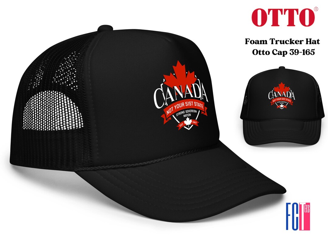 Canada Trucker Hat: Unisex Foam Cap, Canadian Pride Apparel - Etsy