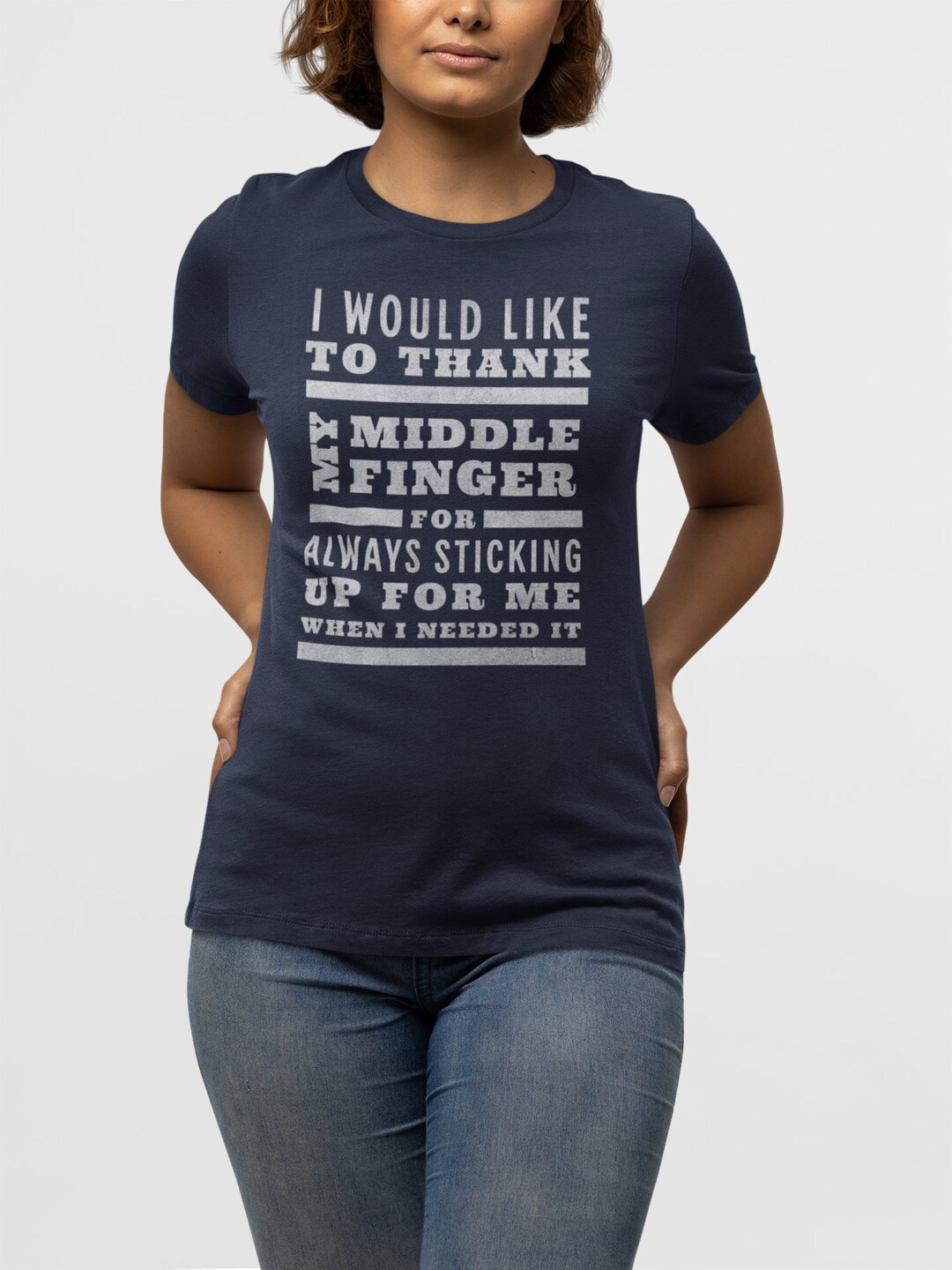 Funny Middle Finger Graphic Tee - Sarcastic Unisex T-shirt - Etsy