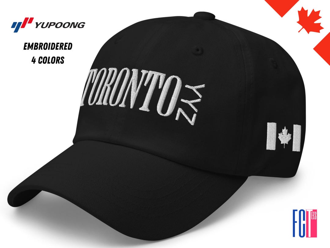 Embroidered Toronto Baseball Cap: Low Profile Canada Hat - Etsy