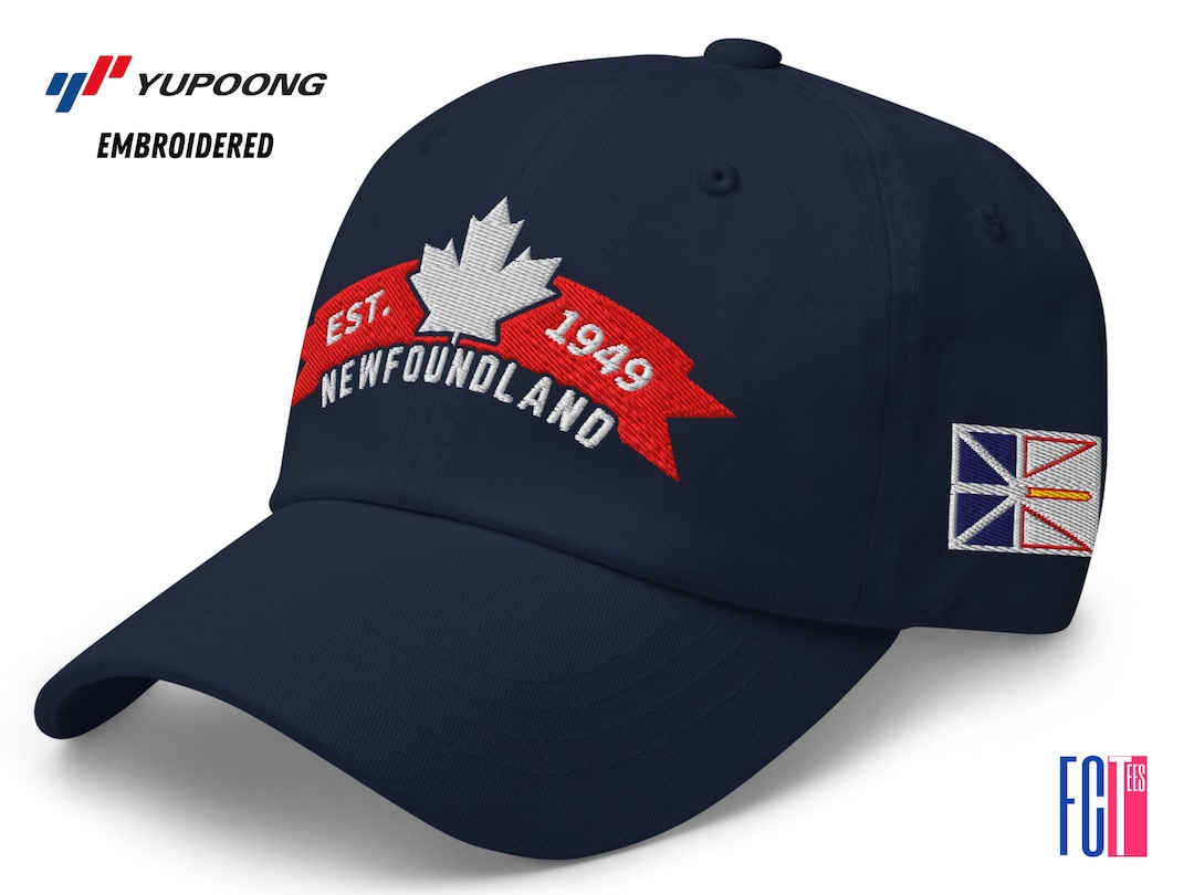 Embroidered Newfoundland Canada Flag Baseball Cap: Patriotic Dad Hat ...