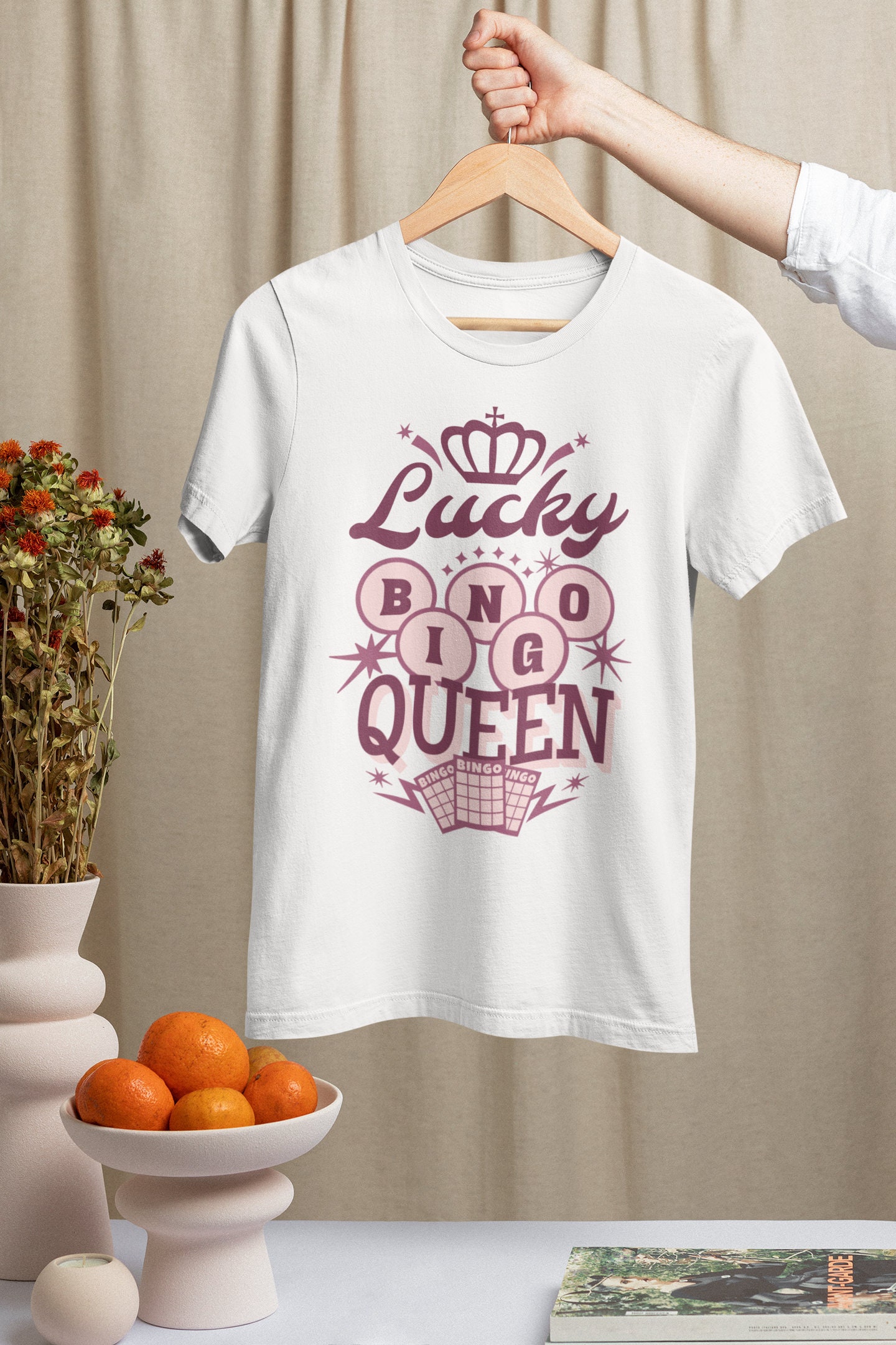 Lucky Bingo Queen Shirt, Bingo T-shirt, Bingo Game Lover, Bingo Player T Shirt, Bingo Vintage ...