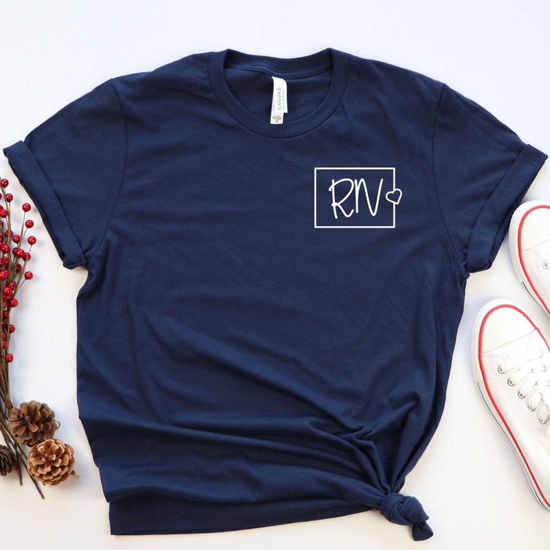 Blue Rn Tshirt Svg - Etsy