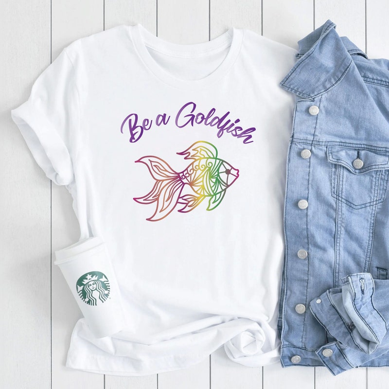 Be a Goldfish T Shirt - Etsy
