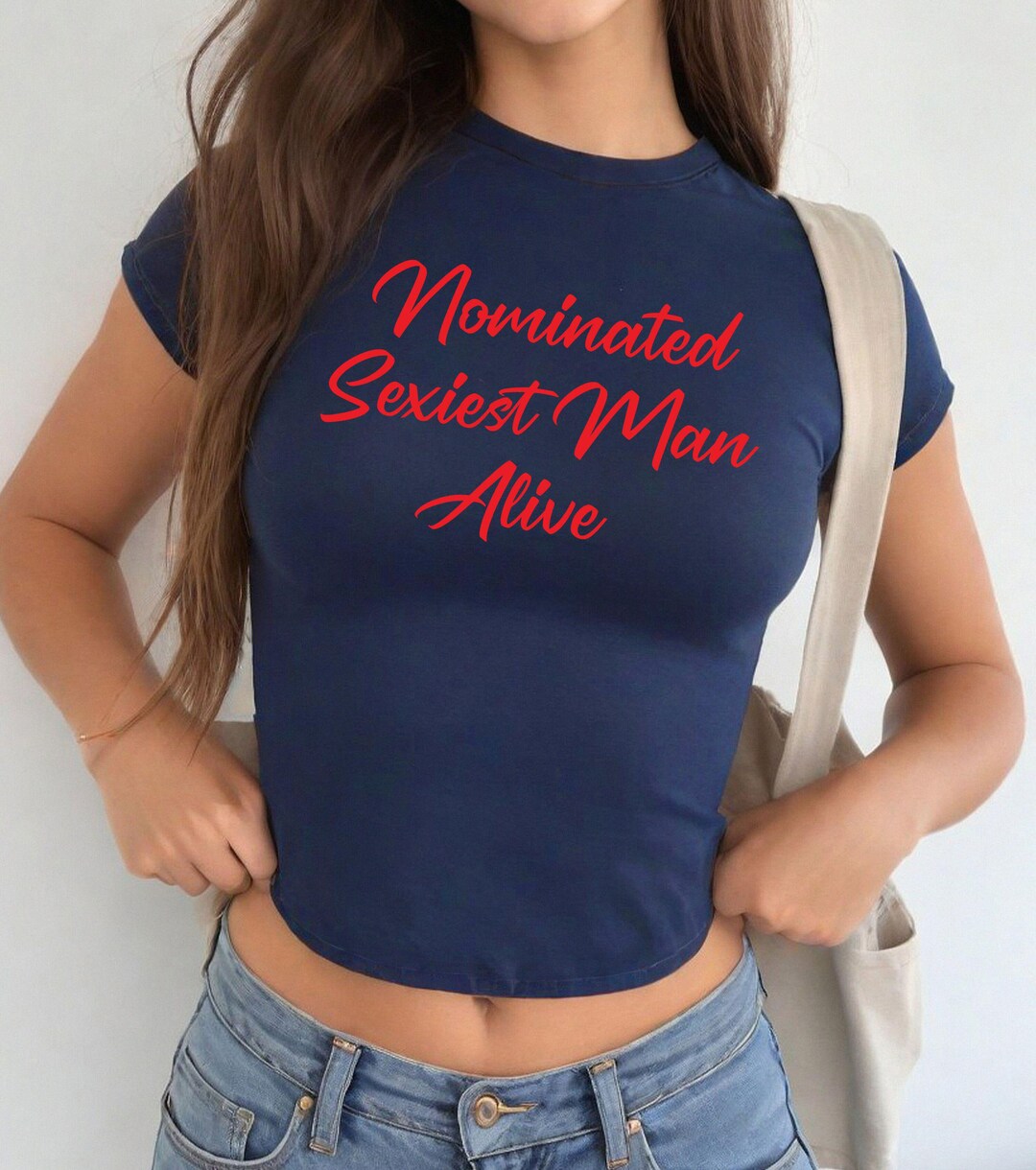Nominated Sexiest Man Alive Baby Tee Shirt 90's Shirt Pop Concert Y2k ...