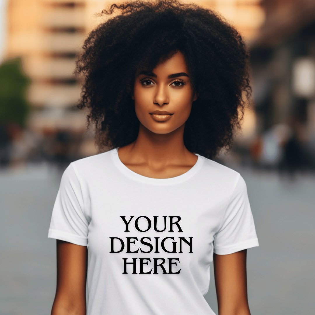 Woman Tshirt Mockup White Tshirt Mockup Blank Tshirt Mock up Shirt Mock ...