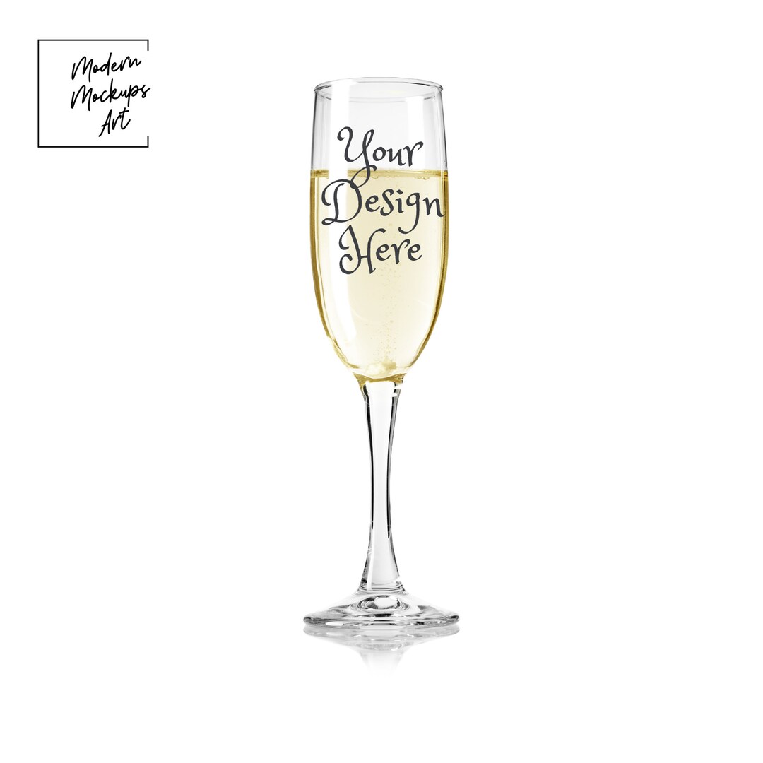 Champagne Glass Mockup Wine Glass Mockup Blank Cup Mock Ups Drinking ...